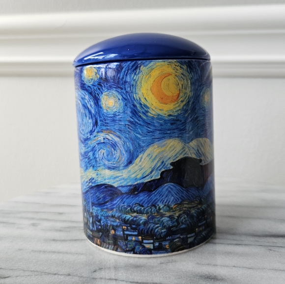 charmed aroma | Accents | Vincent Van Gogh The Starry Night Ceramic Jar ...
